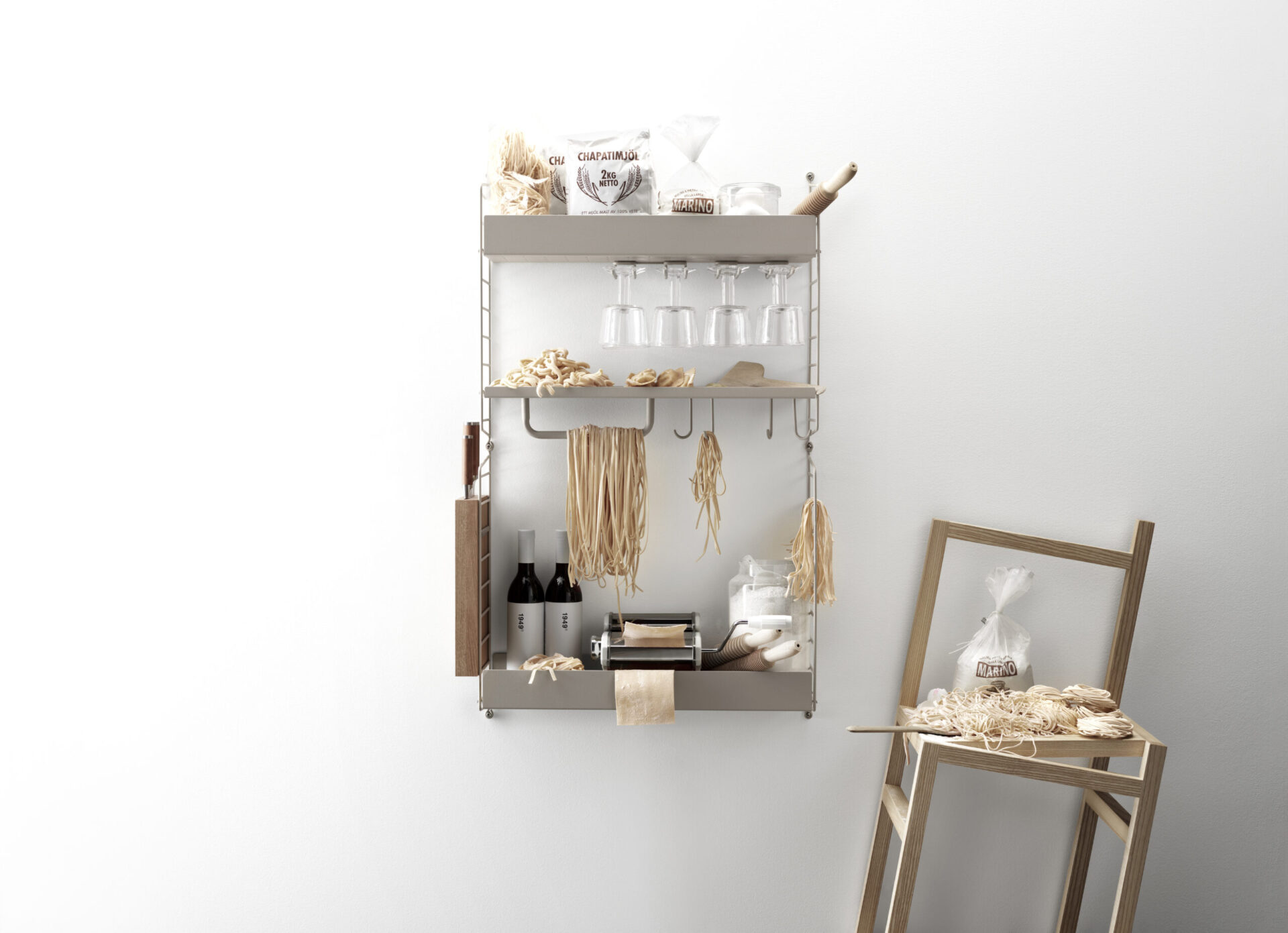 String väggavel 75x20 beige – Severins