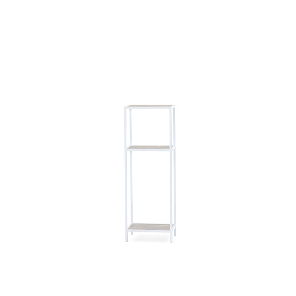 STEEL Hylla 110 cm vit metall utan hyllplan – Severins