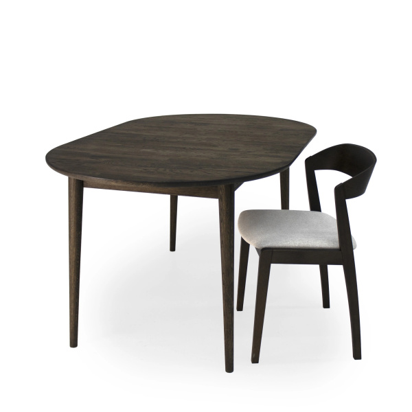 Alviken Matbord i massiv ek, rökoljad | Utdragbart & tidlöst